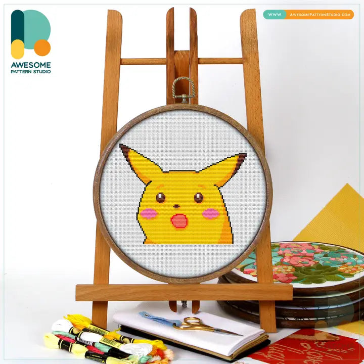 Pikachu Cross Stitch Pattern – Stash